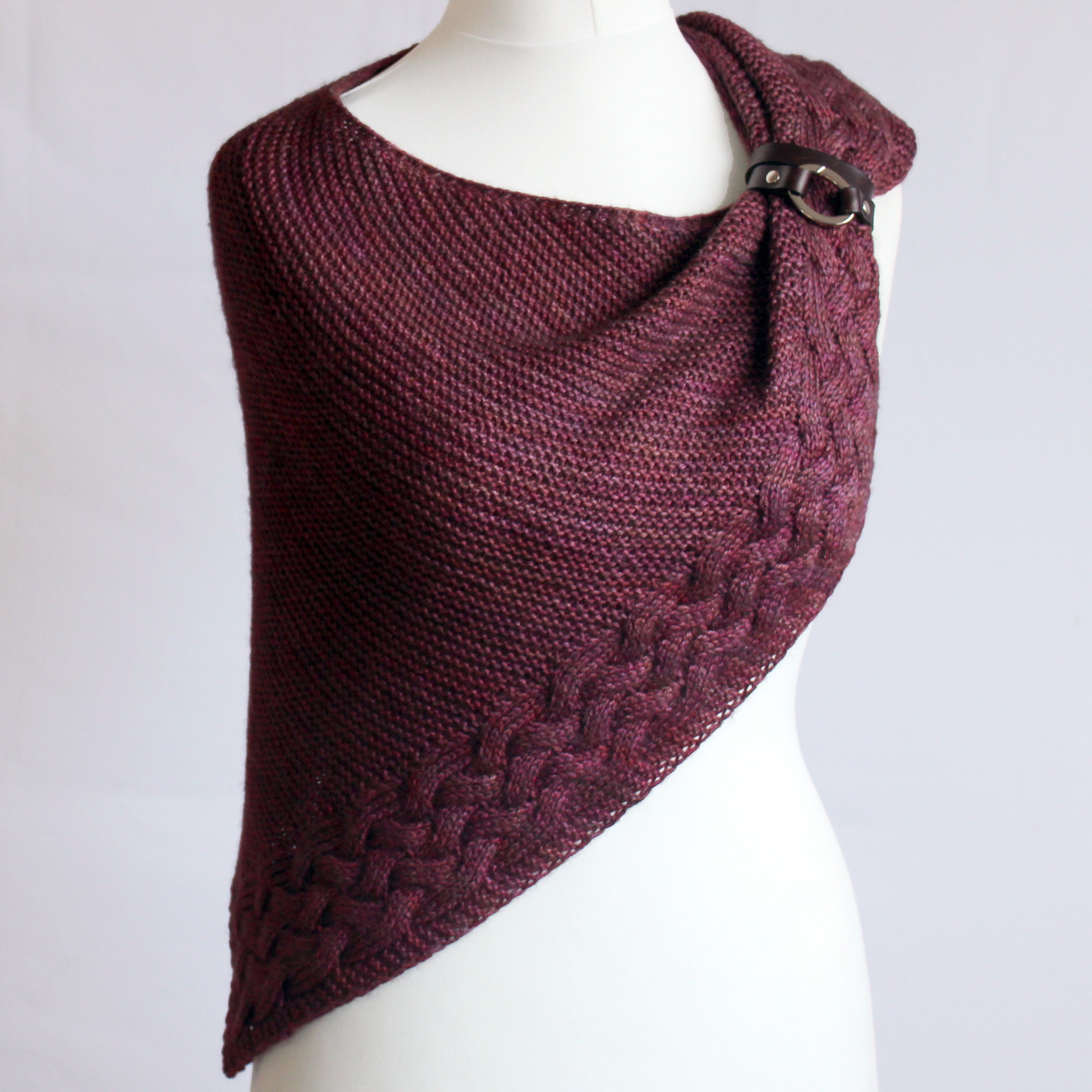 Dualaich - Reversible Cabled Shawl Knitting Pattern - Etsy
