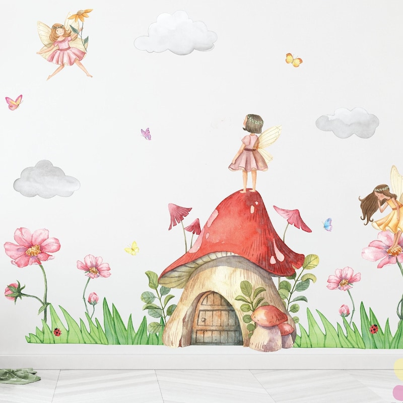 Fairy Girls Wall Decals - Etsy