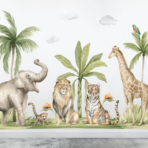 Removable Wall Stickers Safari - Etsy