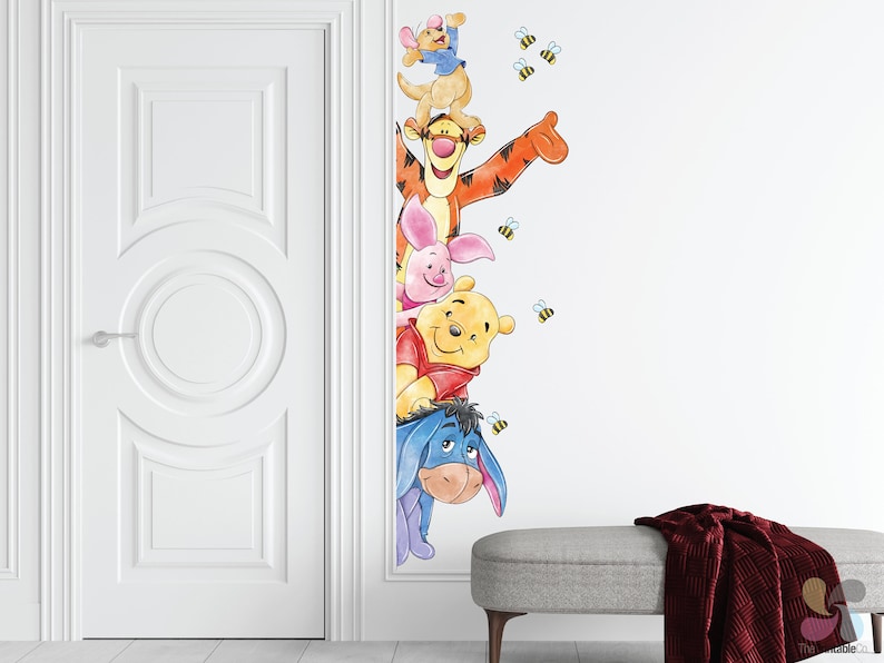 Winnie the Pooh Peek-a-boo Wall Decals, Disney Removable Wall Stickers ...
