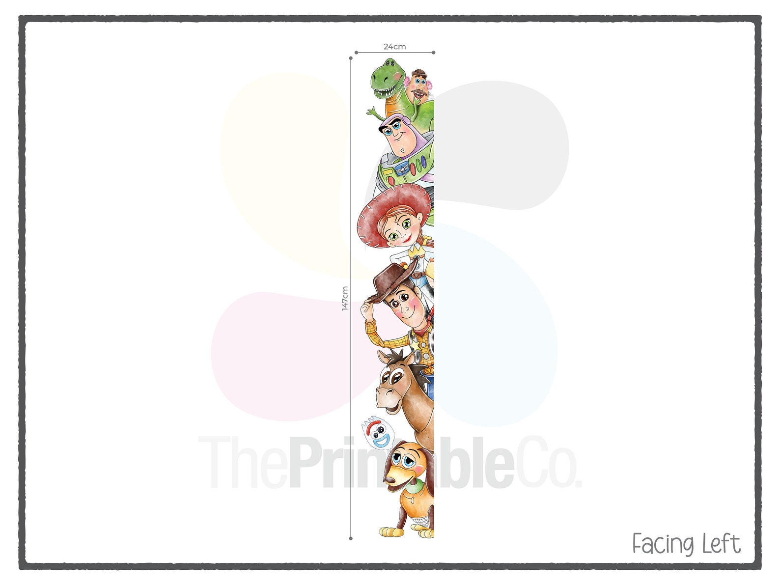 Toy Story Peek A Boo Door Decals, Disney Peeking Wall Stickers, Woody ...