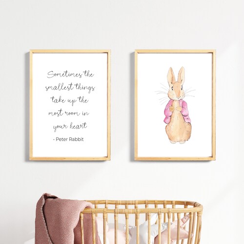 Peter Rabbit Nursery Print Nursery Wall Art Decor - Etsy