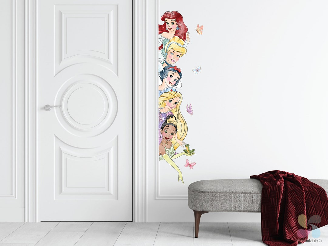 Princess Peeking Door Decals: Removable Wall Stickers - Etsy Australia