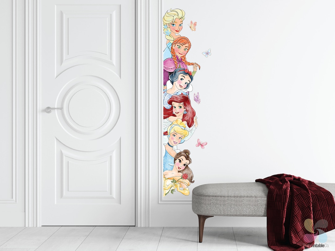 Princess Wall Decals: Peel and Stick Nursery Decor - Etsy