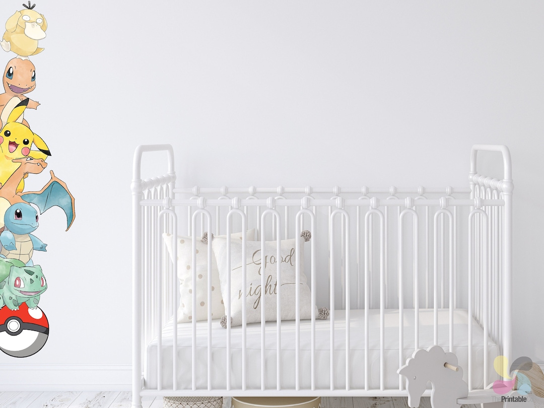 Pokemon Wall Stickers, Pokemon Peek a Boo Decal, Pikachu Wall Stickers ...