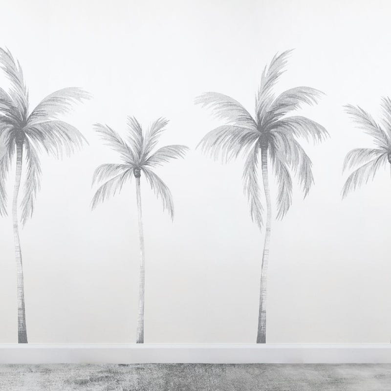 Palm Tree Wall Mural - Etsy