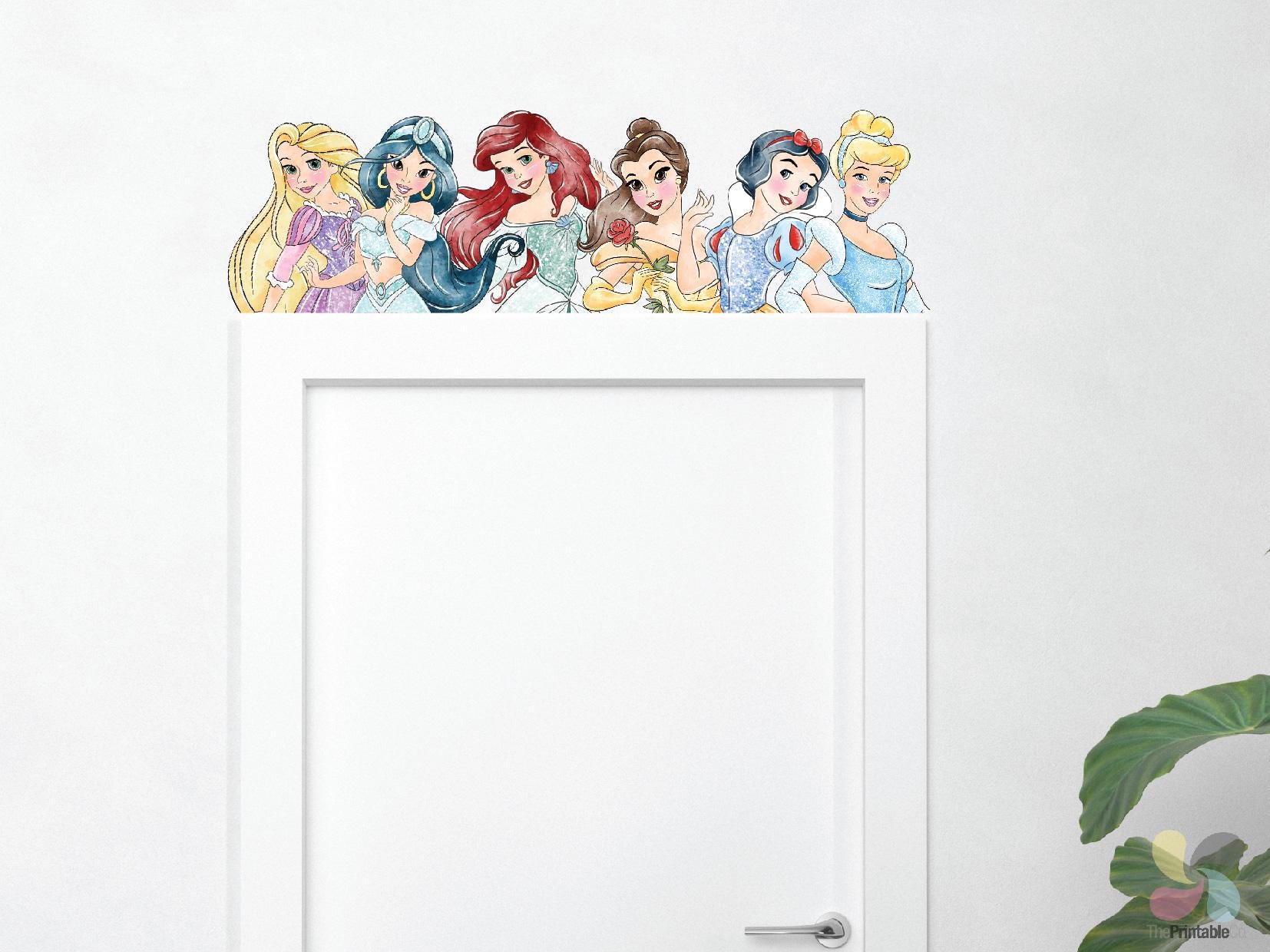 Removable Peeking Princesses Wall Stickers, Peeking Princess Wall ...