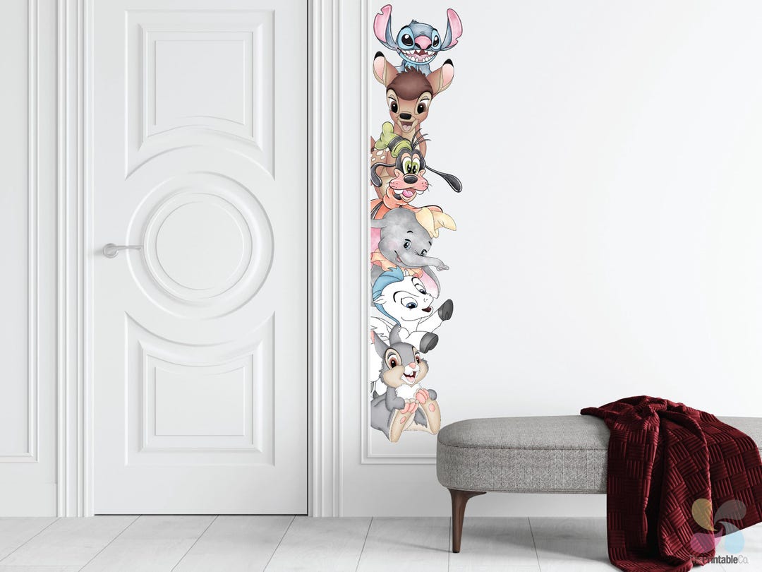 Disney Peeking Wall Stickers, Peeking Stitch, Dumbo, Goofy Wall ...