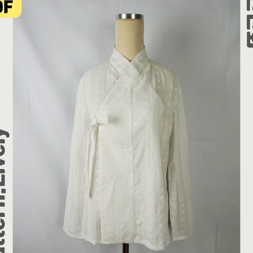 Korean Hanbok Style Top Blouse for Women/digital Sewing | Etsy