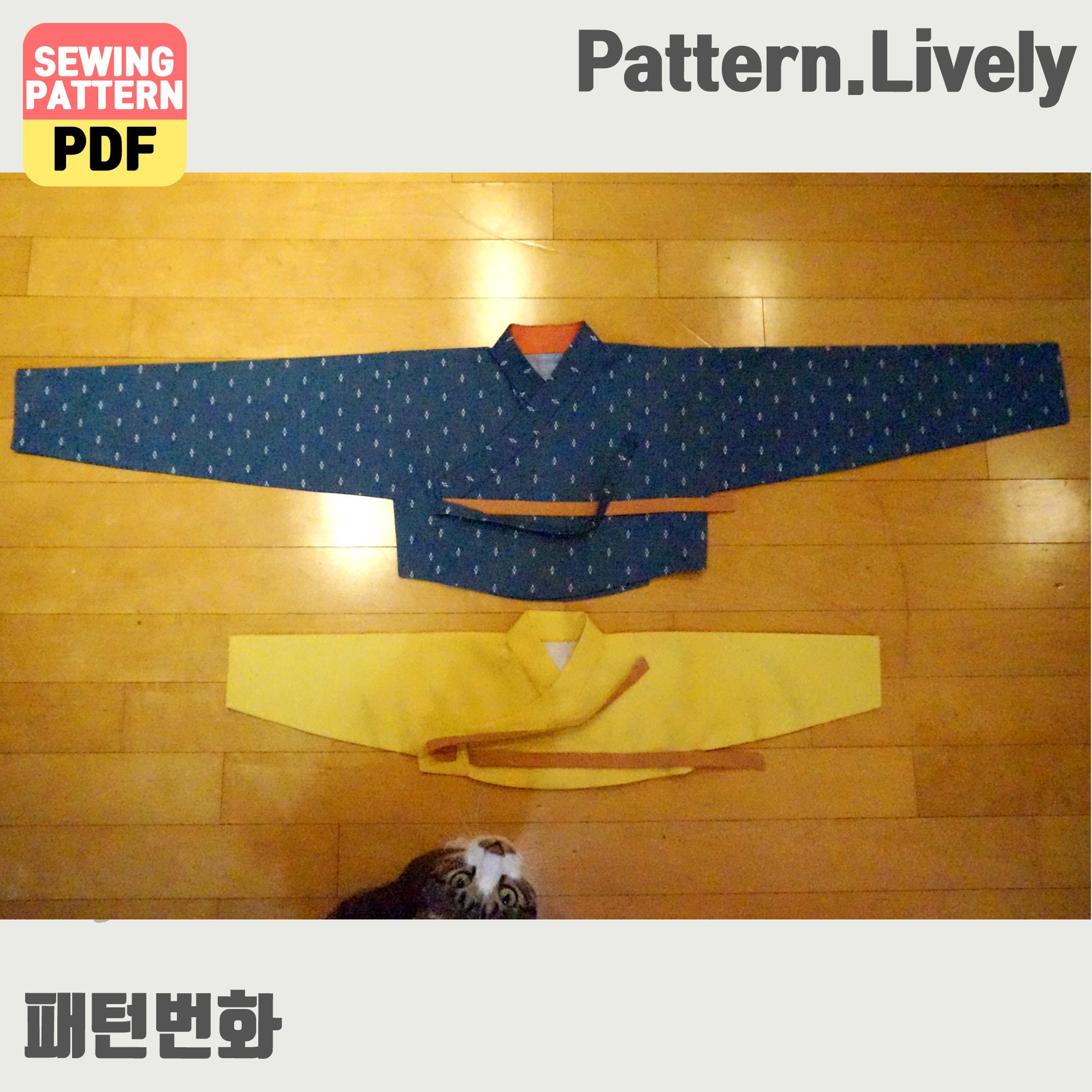 Korean Dolrim-git Hanbok Jeogori(tops, Blouse) for Women/digital Sewing ...