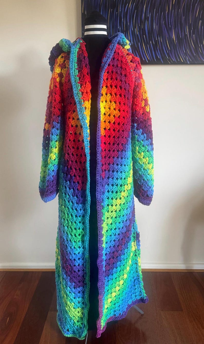 DREAMY DUSTER Diamond Long Coat, Crochet Pattern Pdf & Photo Tutorial ...