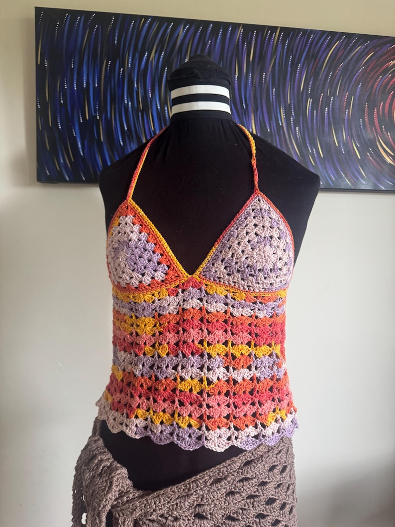 NOT Your Granny's Charmed Tank TOP (easy Beginner Crochet Pattern Photo ...