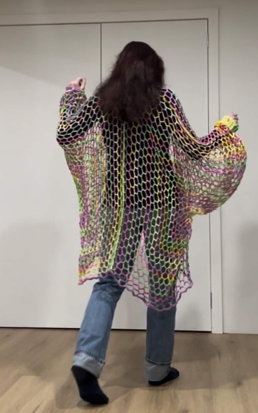 How To Crochet The Swiftie Coverup Easy Mesh Hexie Cardigan Beach