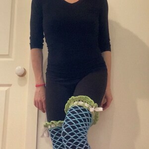 RAVE TIME! Thigh-high Mesh Fishnet Legwarmers/stockings: Simple Crochet ...