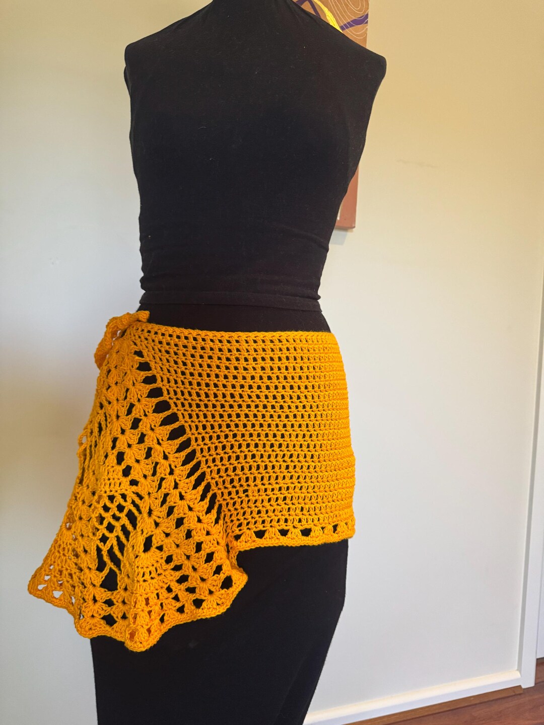 How to Crochet PINEAPPLE Beach Coverup Mini SKIRT: Make to Size Pattern ...