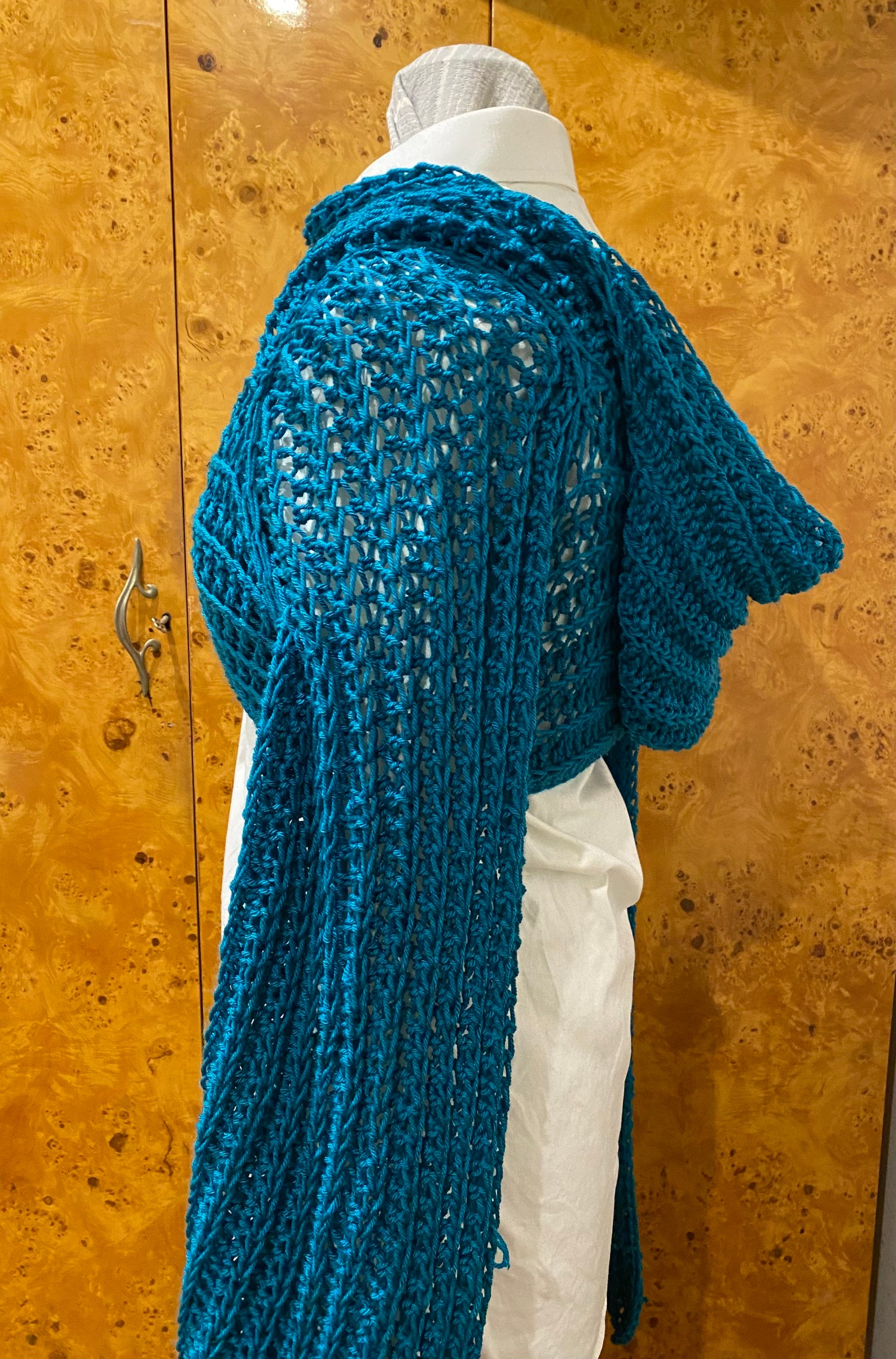 How to Crochet Dove/elora Danan Green Hooded Cape Shawl Wrap Cloak Easy ...