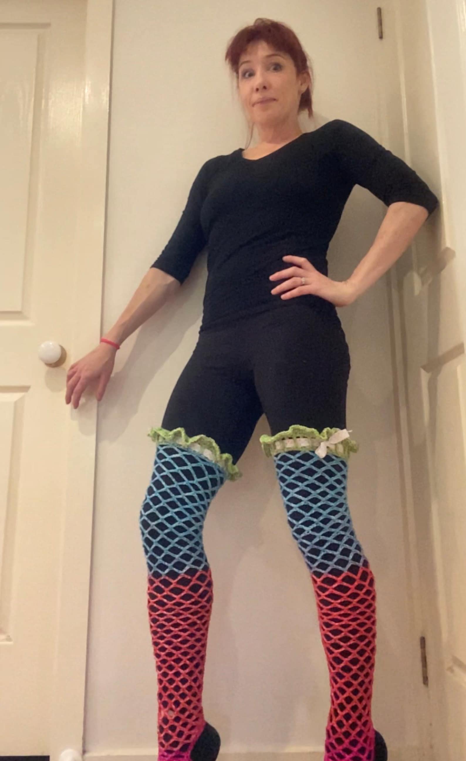 Crochet Mesh Fishnet Leg Warmers Pattern: Rave Goth Cosplay (all Sizes ...