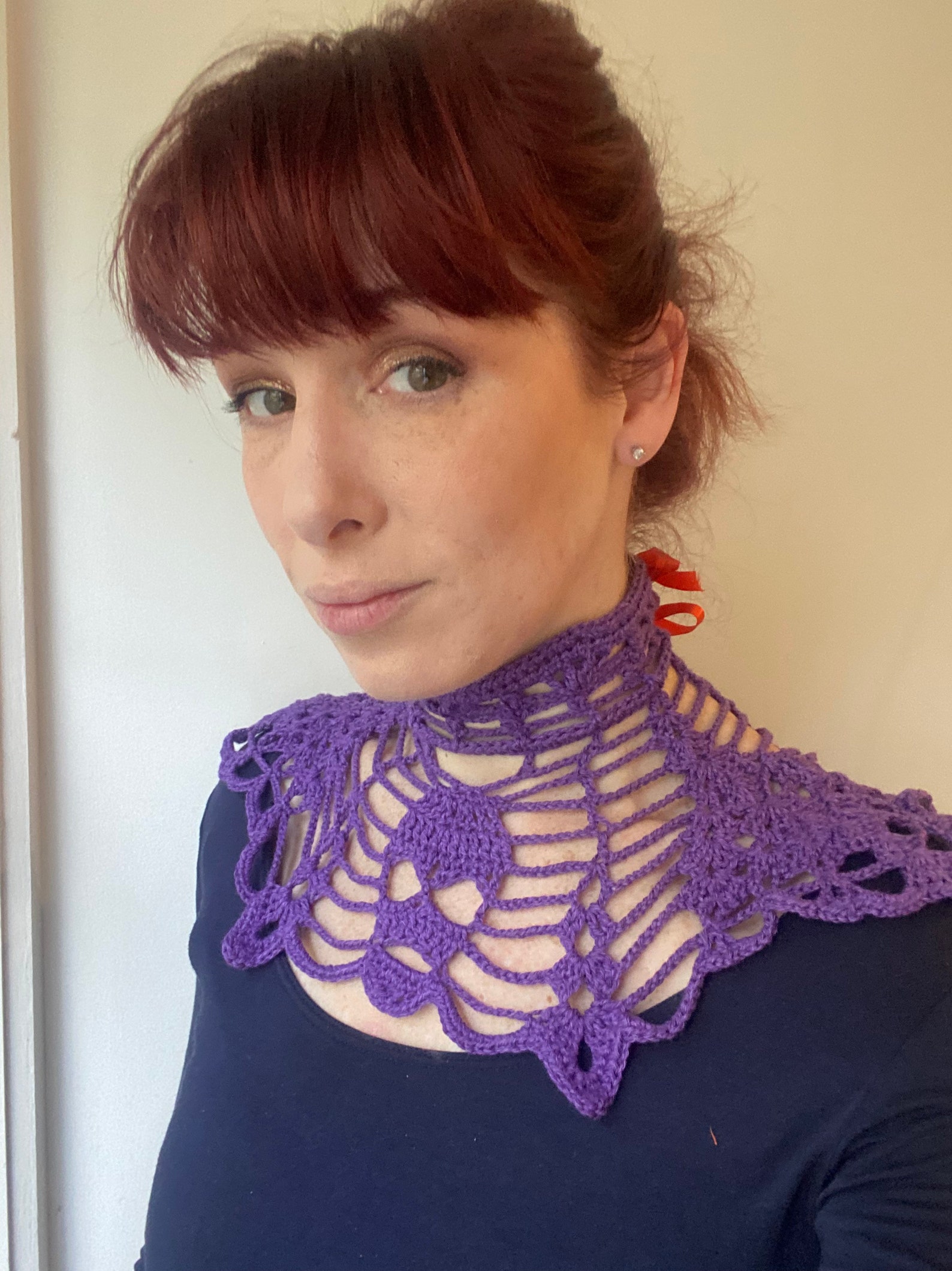 Steampunk SKULL CHOKER Neck Cage Crochet Pattern & Photo Tutorial -emo ...