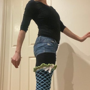 RAVE TIME! Thigh-high Mesh Fishnet Legwarmers/stockings: Simple Crochet ...