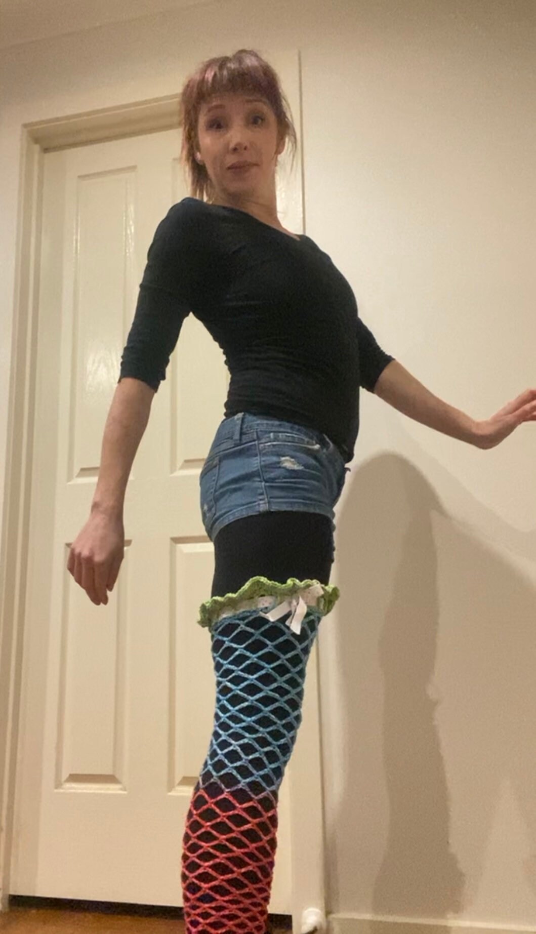 Crochet Mesh Fishnet Leg Warmers Pattern: Rave Goth Cosplay (all Sizes ...