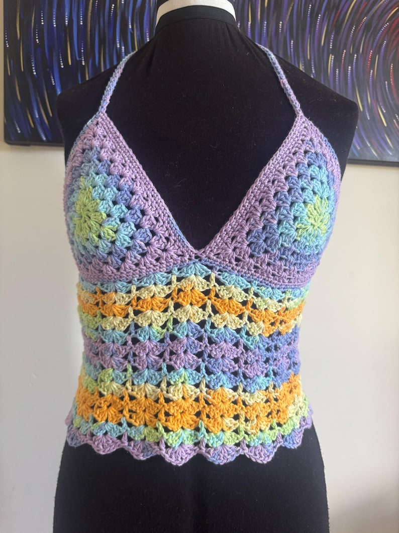 NOT Your Granny's Charmed Tank TOP (easy Beginner Crochet Pattern Photo ...