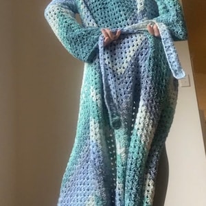 DREAMY DUSTER Diamond Long Coat, Crochet Pattern Pdf & Photo Tutorial ...