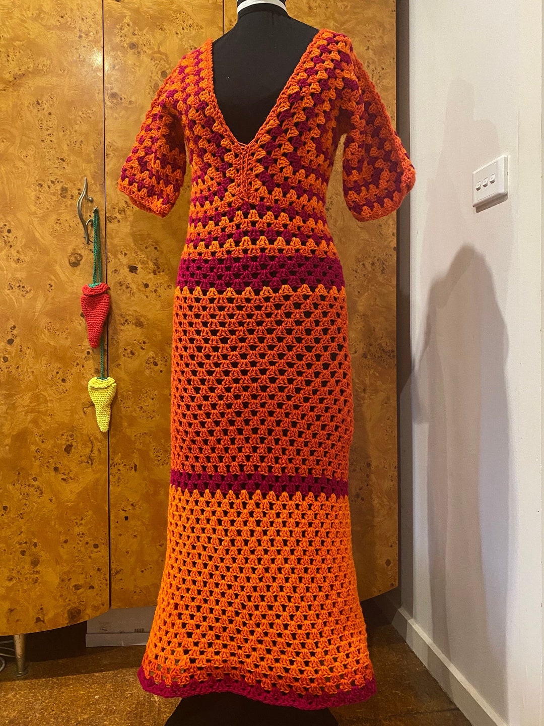 How to Crochet a Hexagon Hexi Cardi DRESS: Simple Mini/maxi/midi (easy ...