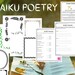 Haiku Poetry Worksheets and Writing Frames | Etsy