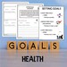 Health-setting Goals Assessment & Classroom Poster - Etsy