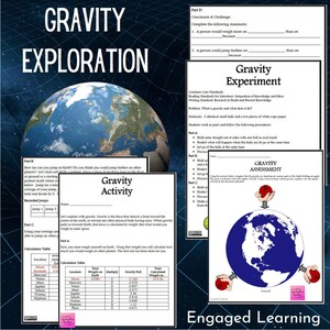 Gravity Science Activity Experiment and Assessment | Etsy