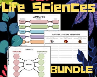 Life Sciences Graphic Organizer BUNDLE - Etsy