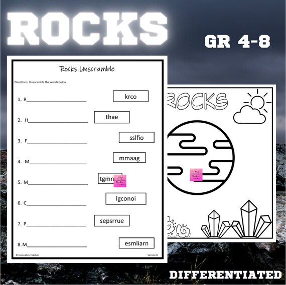 Hoja De Trabajo Sobre Tres Tipos De Rocas BASALTO: IDENTIFICACIÓN,