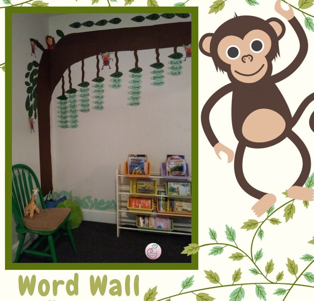 Word Wall Jungle Theme | Classroom Decor - Etsy