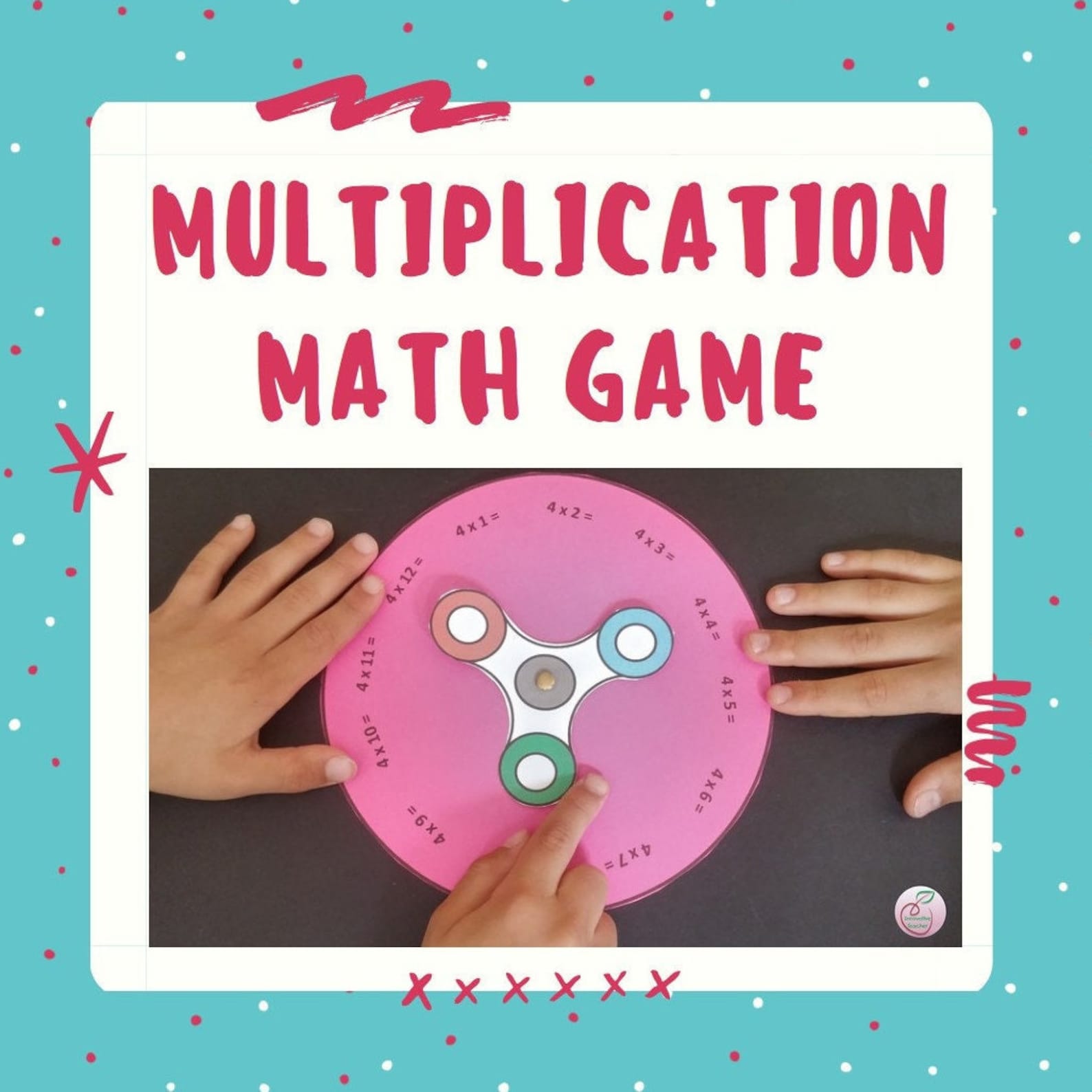 Multiplication Spinner Math Game - Etsy