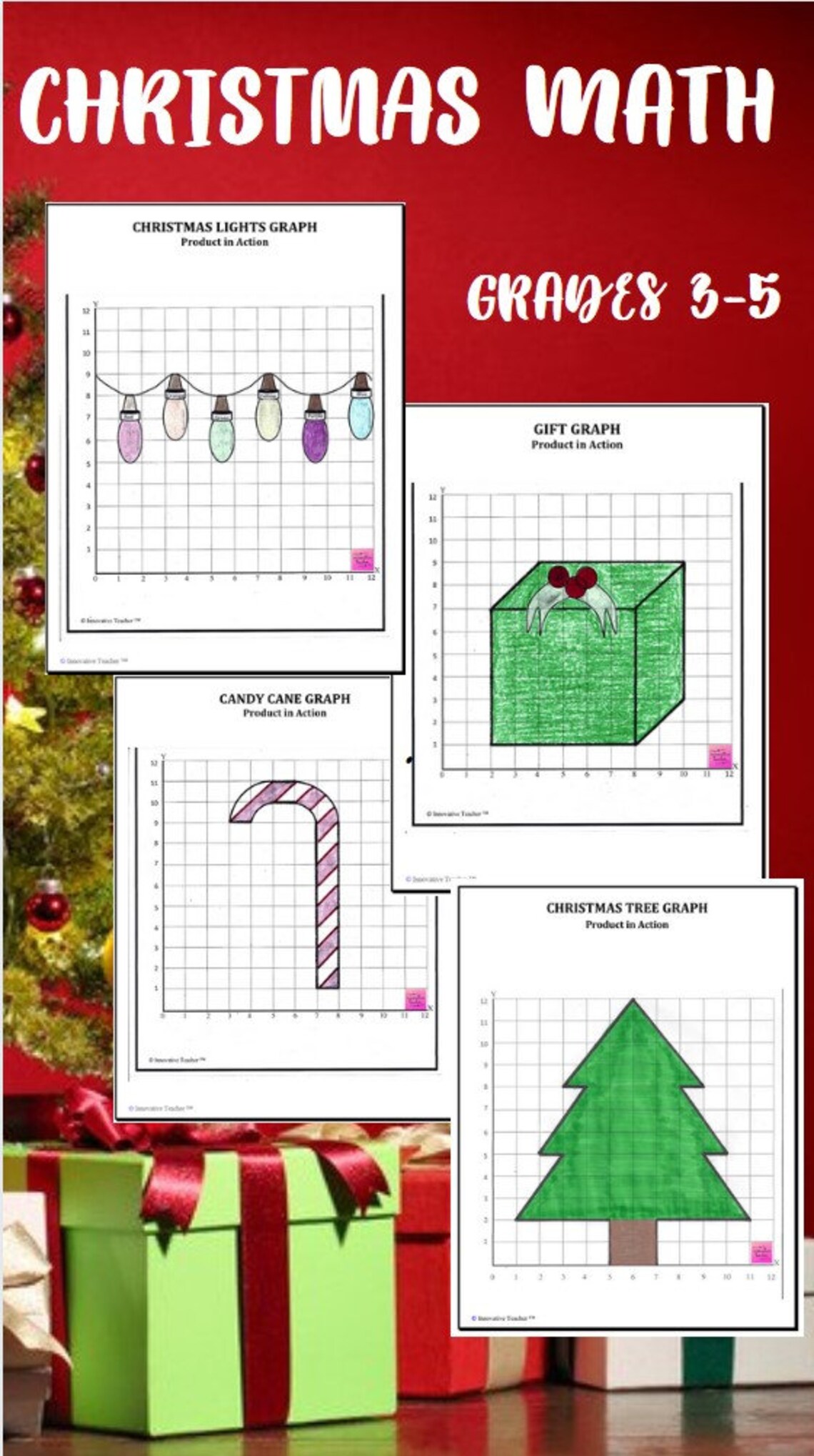 Plotting Coordinates Holiday & Seasonal Math Worksheets - Etsy