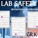 Science Lab Safety Printable Worksheets & Class Poster - Lower ...