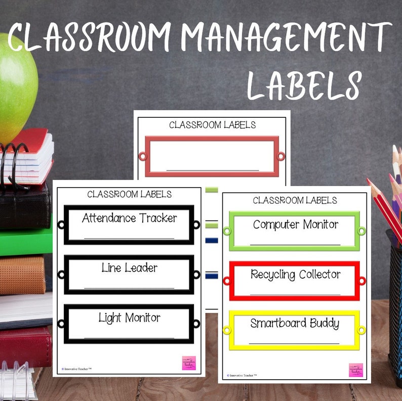 Classroom Management Job Application & Labels - Etsy