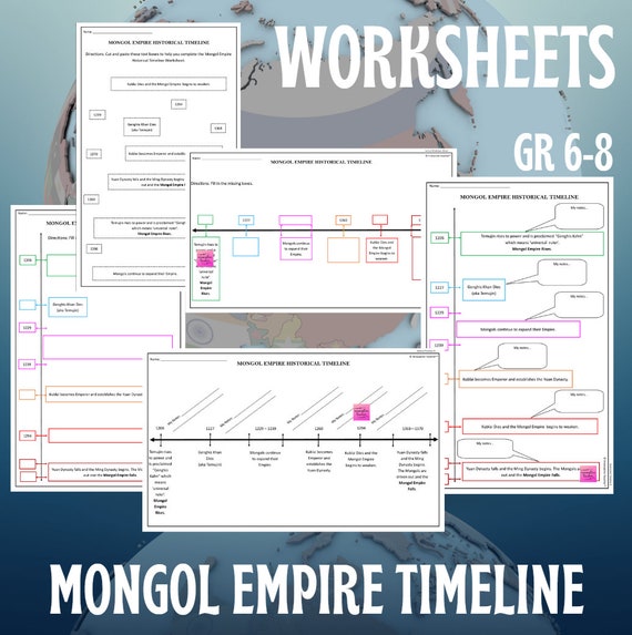Timeline Worksheets For Middle School