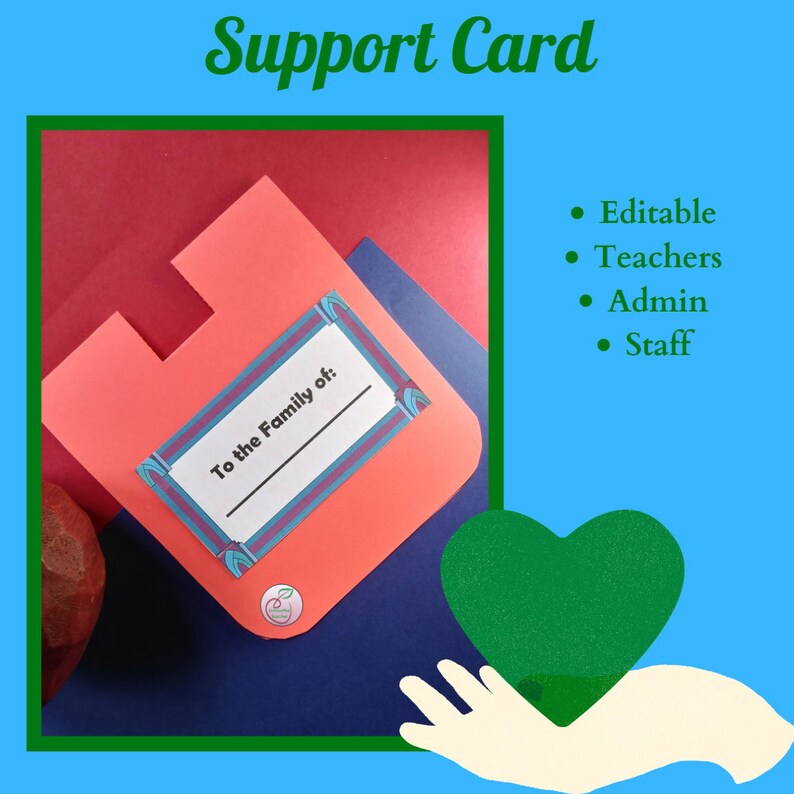 EDITABLE Supporting Your Growth While at Home Card - Etsy