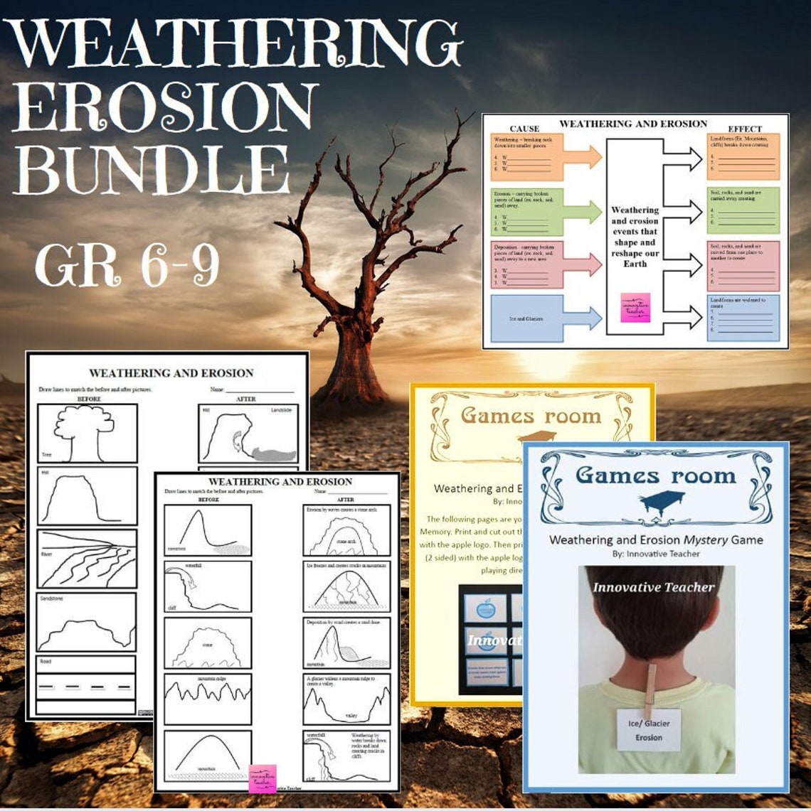 Weathering and Erosion Science BUNDLE - Etsy