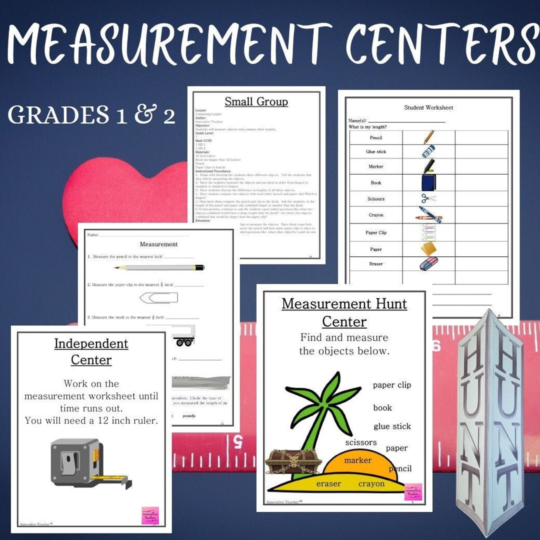 Measurement | Math Centers - Etsy