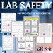 Science Lab Safety Printable Worksheets & Class Poster Lower Elementary ...