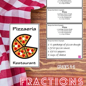 Fractions Math Project Based Learning - Etsy