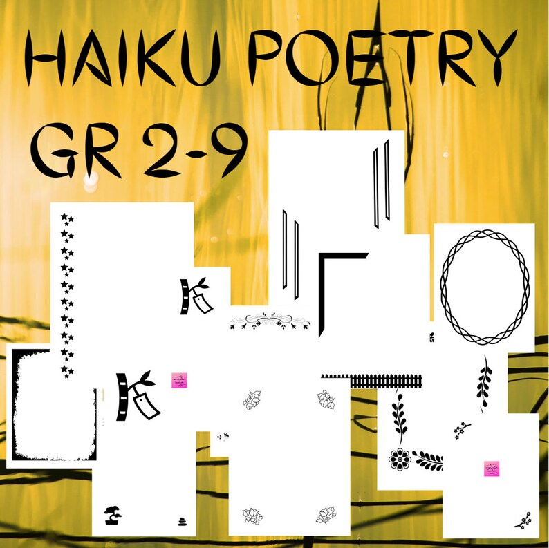 Haiku Poetry Worksheets and Writing Printables - Etsy