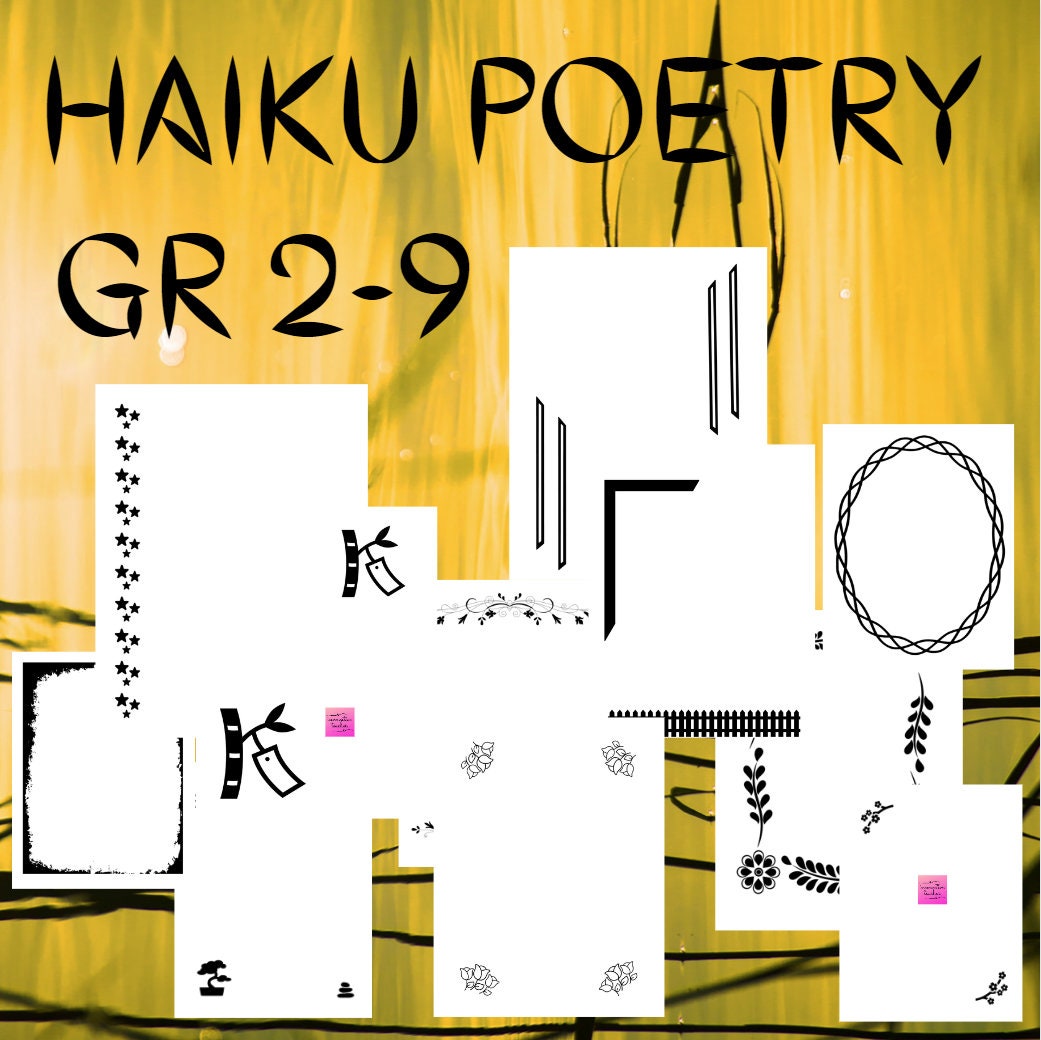 Haiku Poetry Worksheets and Writing Printables - Etsy