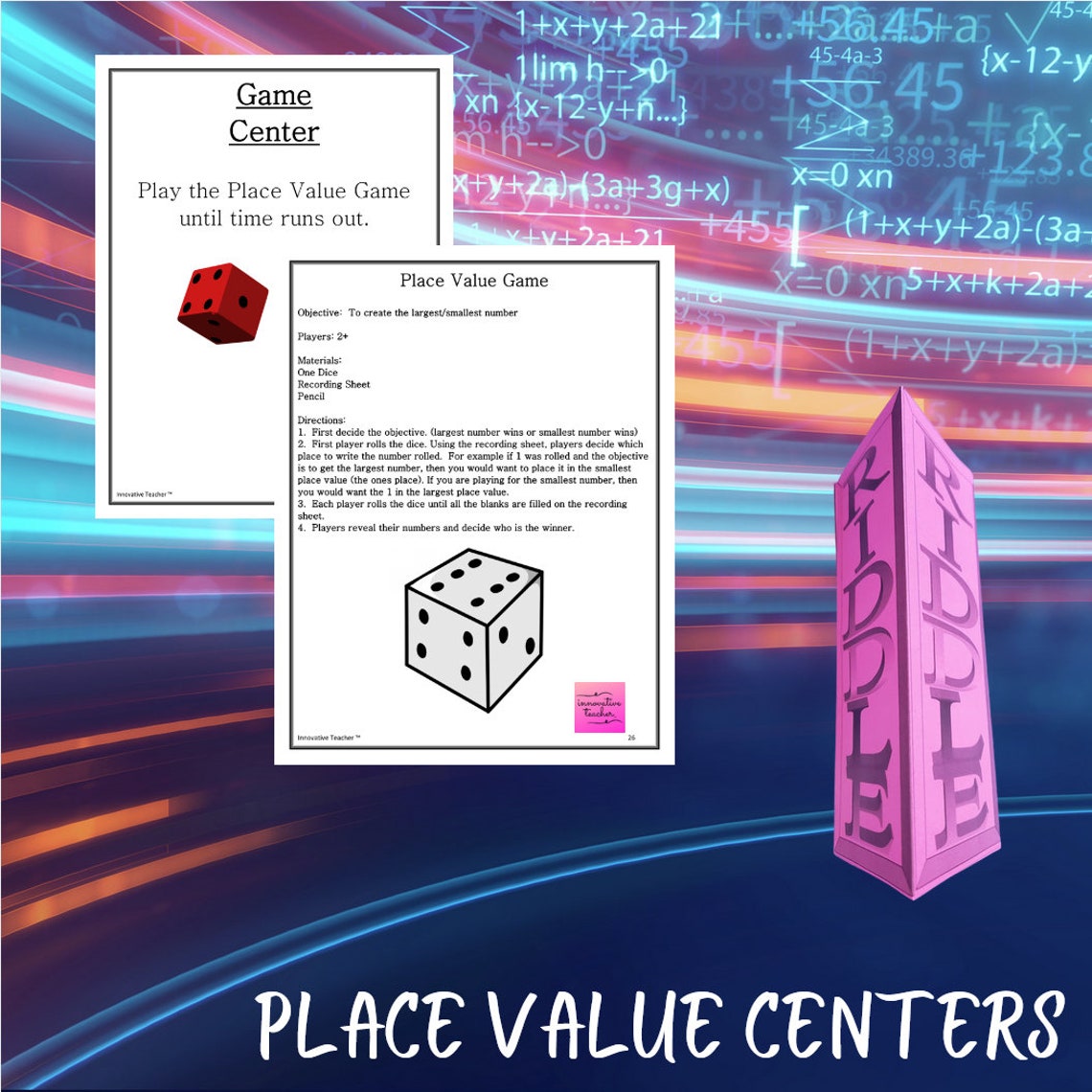 Place Value | Math Centers - Etsy