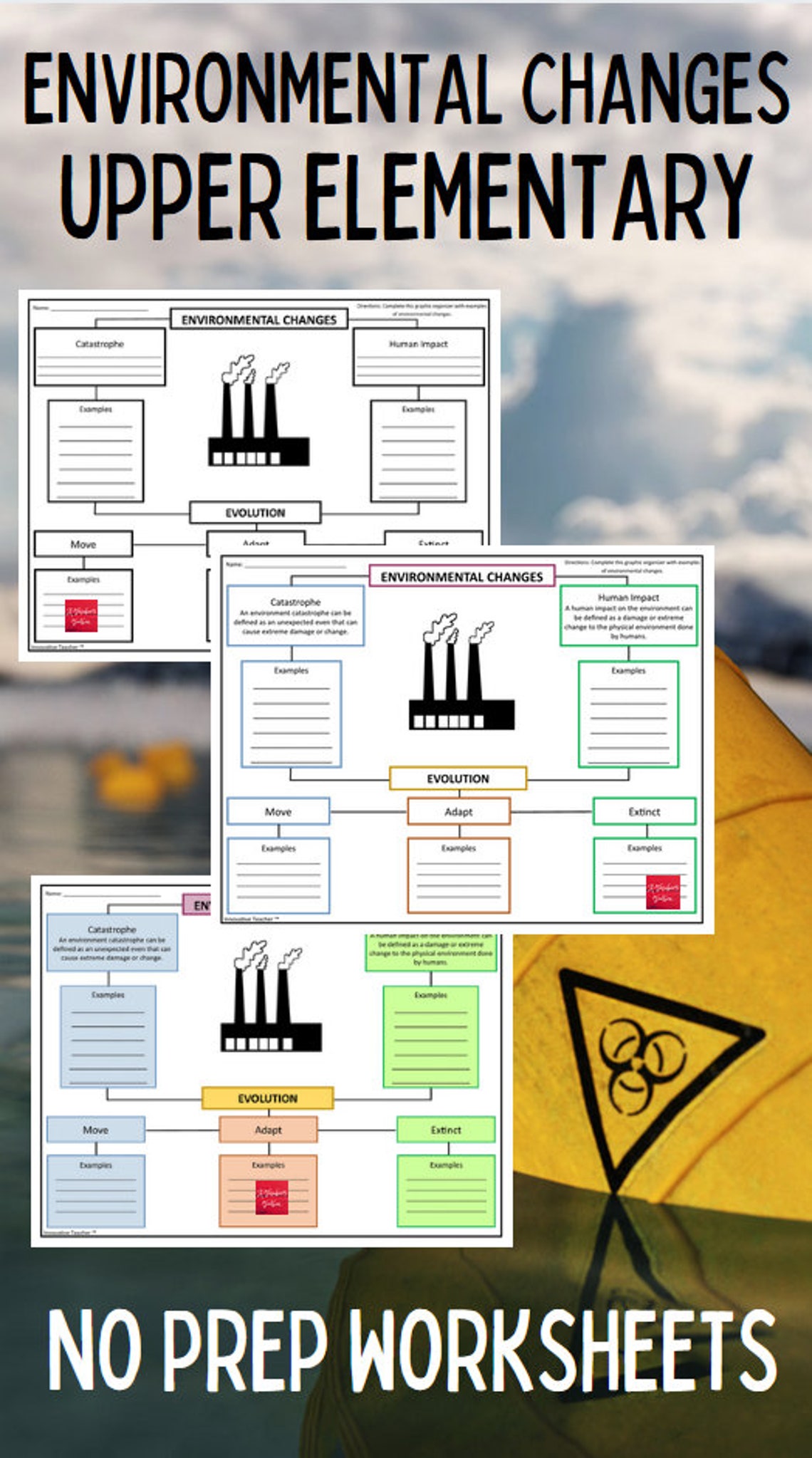 Environmental Changes Graphic Organizer | Middle School Science - Etsy