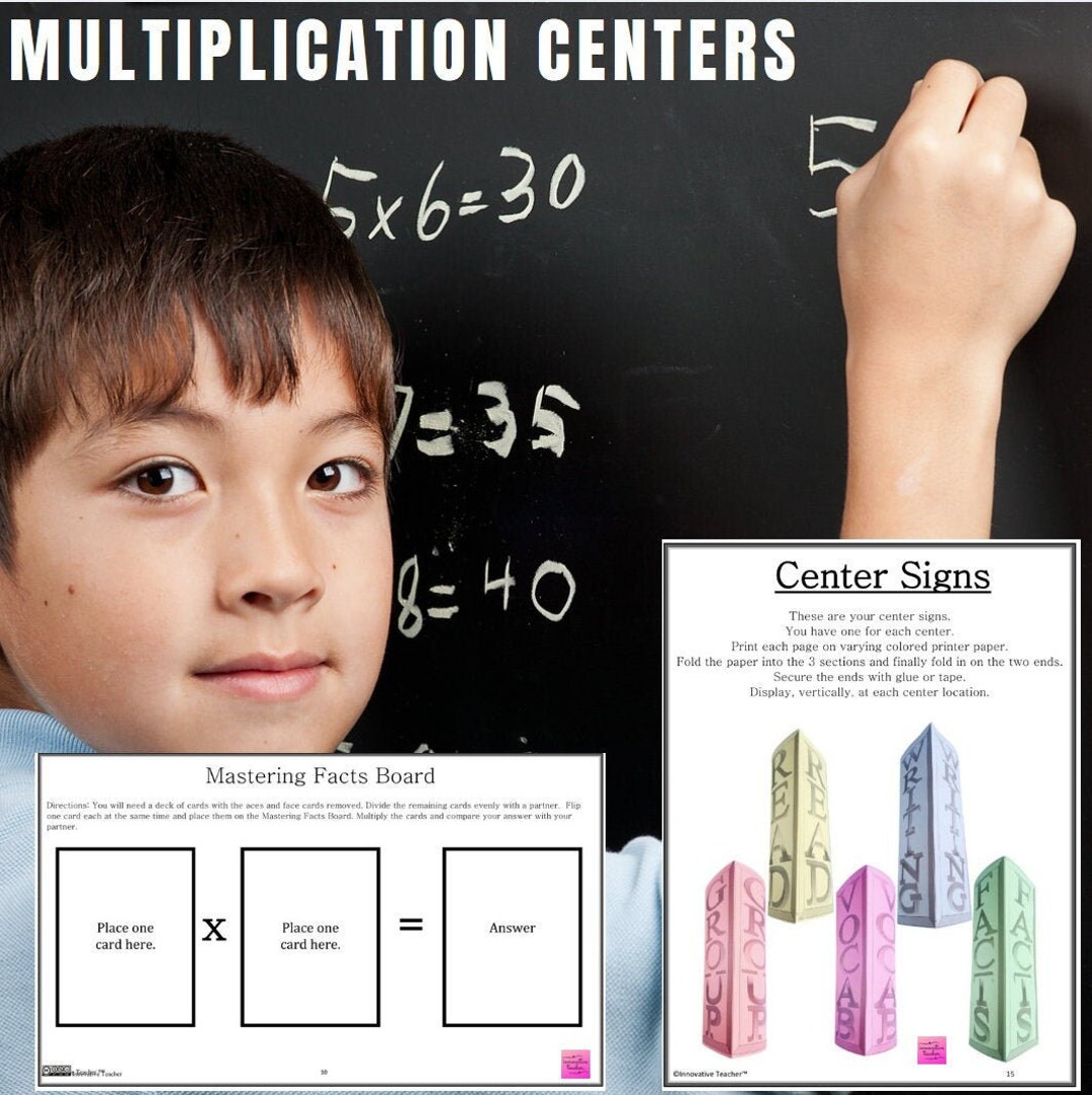 Multiplication | Math Centers - Etsy