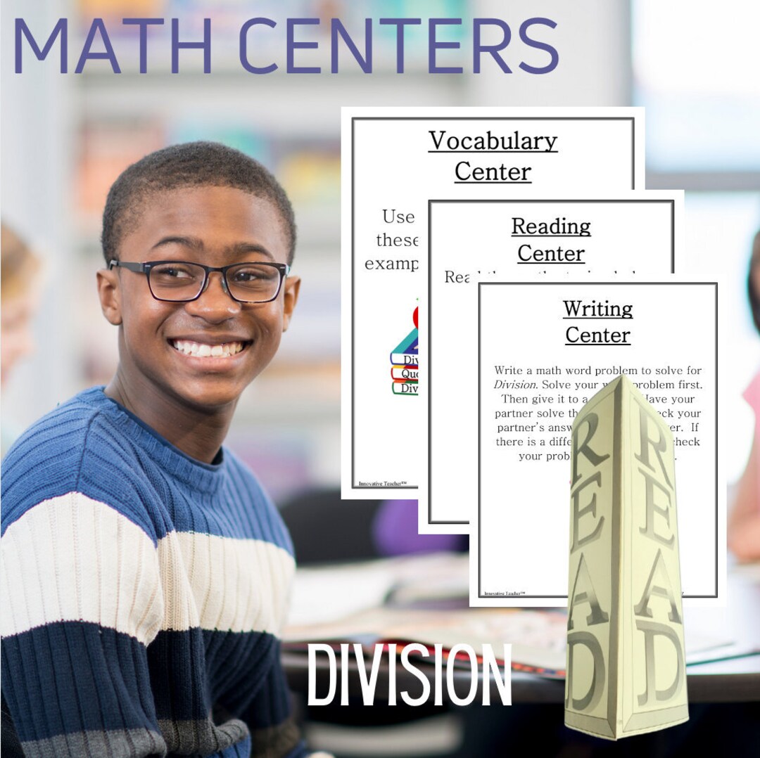 Division Math Centers - Etsy