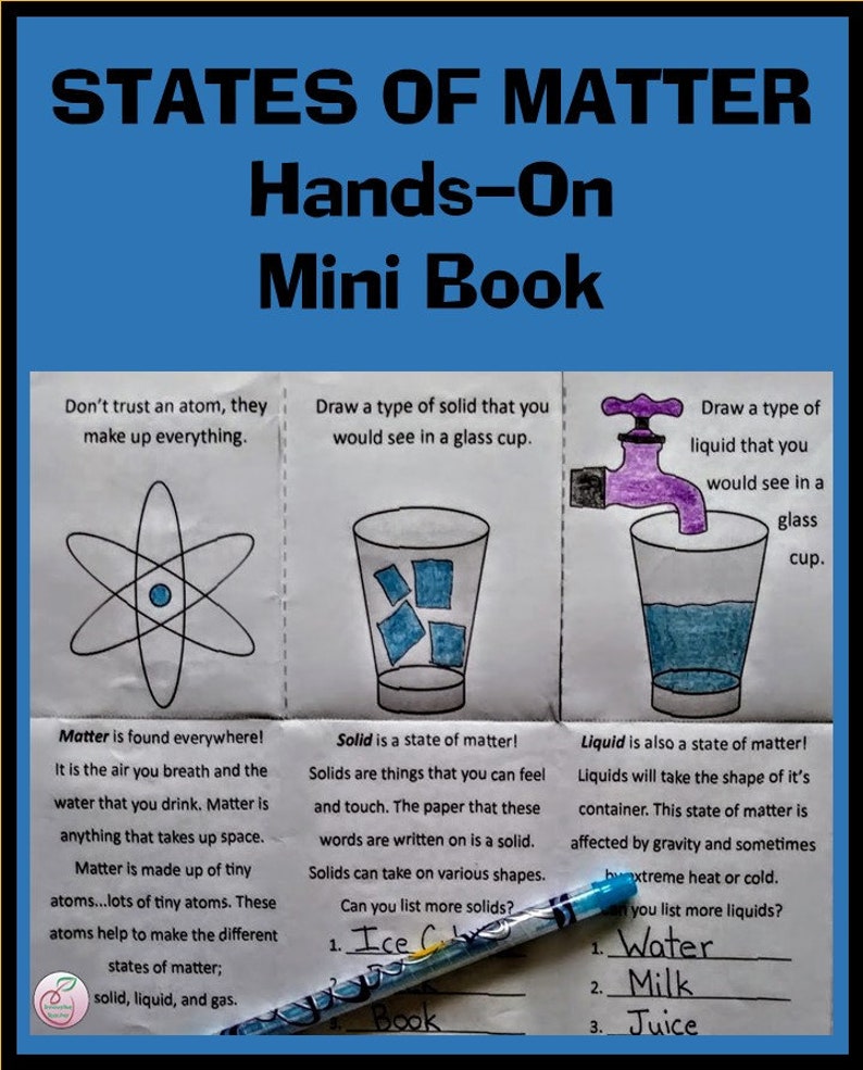 States of Matter | Show, Book, Game, Test & Home Extension - Etsy